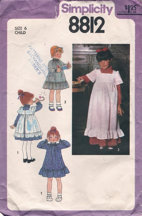 Simplicity 8812 A | Vintage Sewing Patterns | Fandom