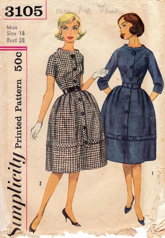 Simplicity 3105 | Vintage Sewing Patterns | Fandom