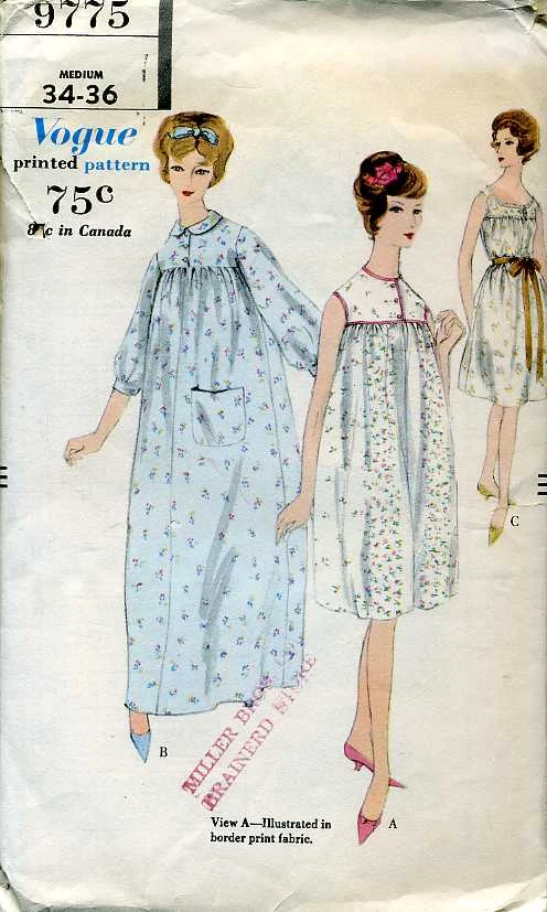 Vogue 9775 A | Vintage Sewing Patterns | Fandom