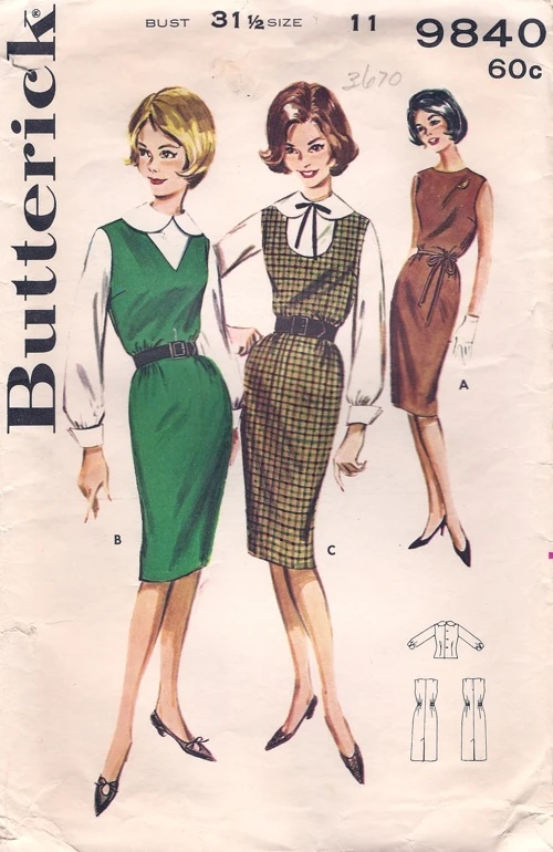 Butterick 9840 | Vintage Sewing Patterns | Fandom