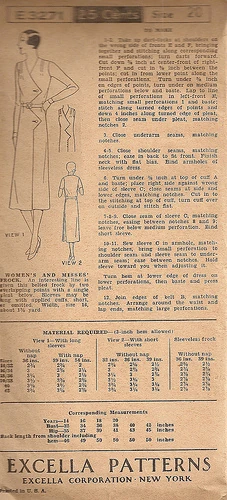 Excella E3271 | Vintage Sewing Patterns | Fandom