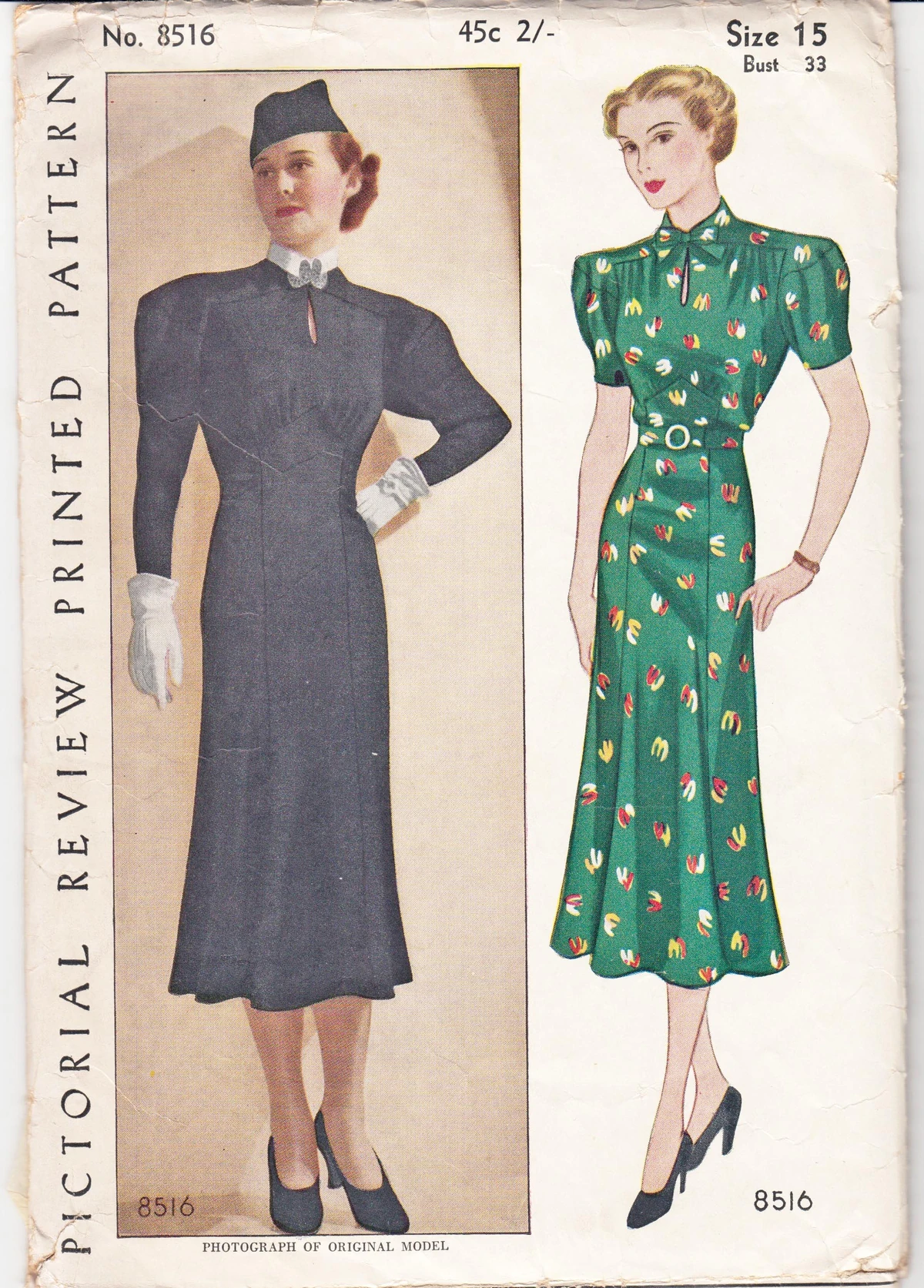 Pictorial Review 8516 | Vintage Sewing Patterns | Fandom