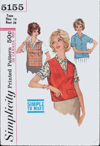 Simplicity 5155 A | Vintage Sewing Patterns | Fandom