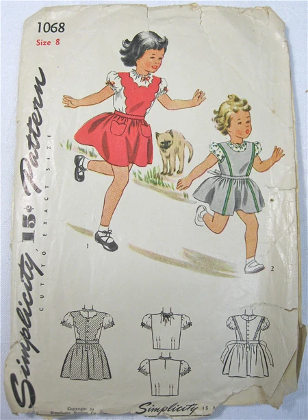 Simplicity 1068 A | Vintage Sewing Patterns | Fandom