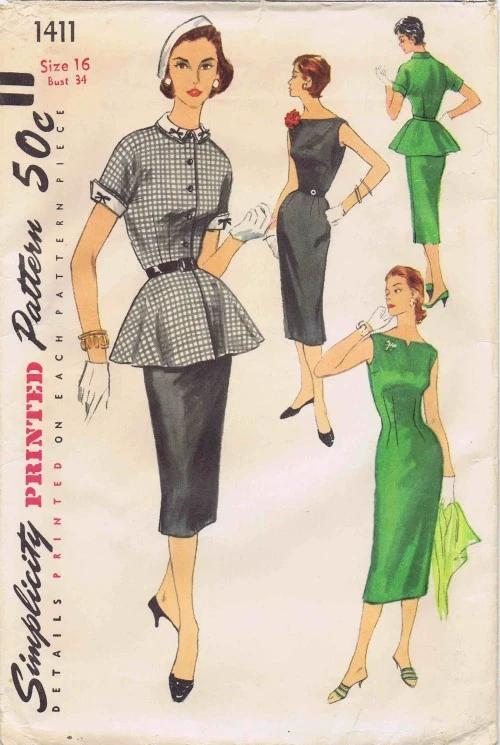 Simplicity 1411 | Vintage Sewing Patterns | Fandom