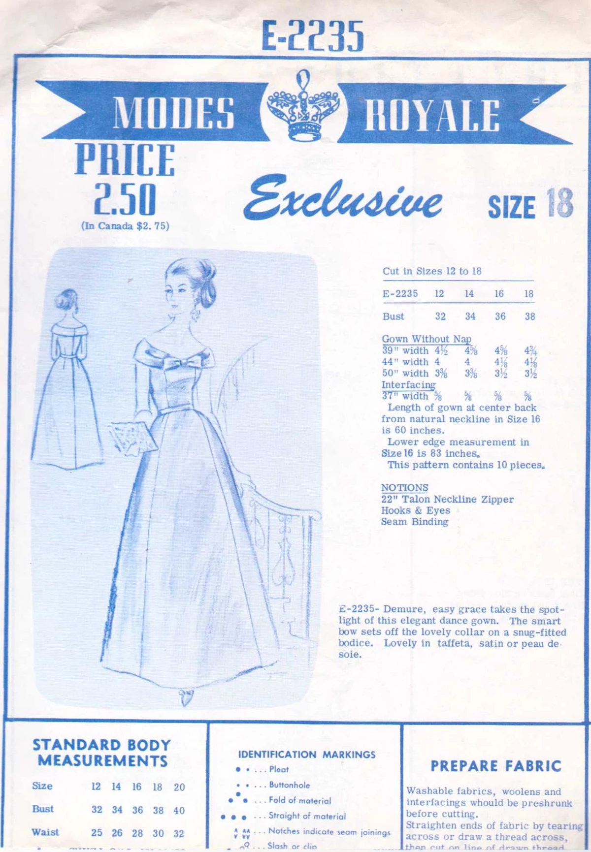 Modes Royale E-2235 | Vintage Sewing Patterns | Fandom