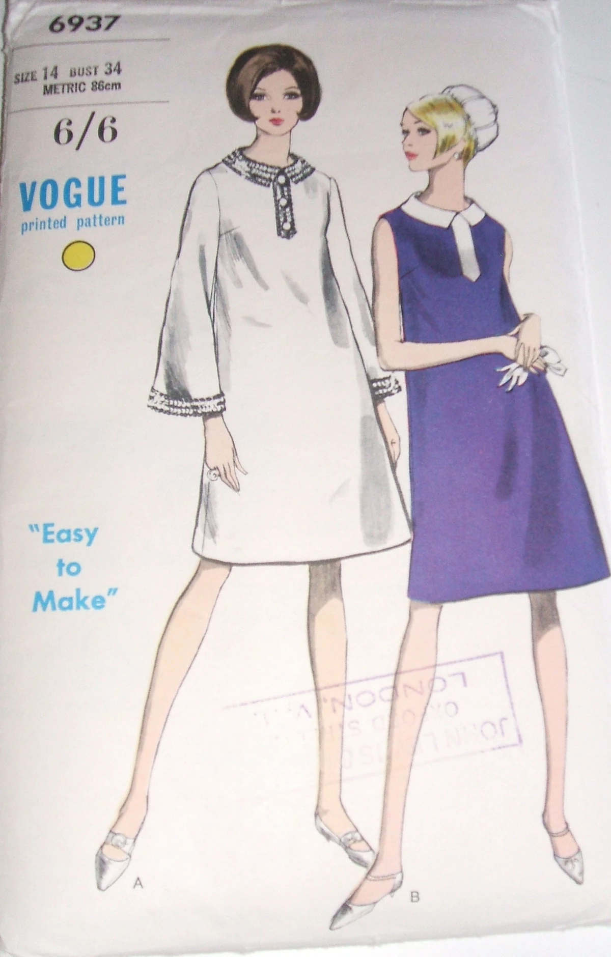 Vogue 6937 | Vintage Sewing Patterns | Fandom
