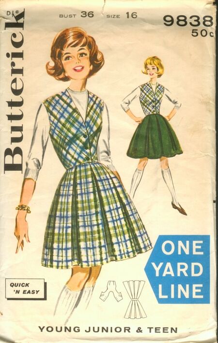 Butterick 9838 | Vintage Sewing Patterns | Fandom