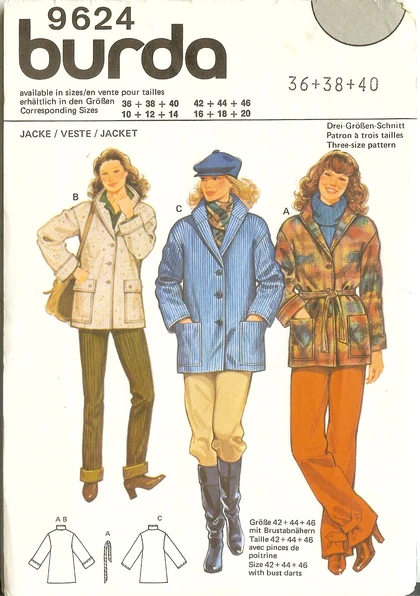 Burda 9624 | Vintage Sewing Patterns | Fandom