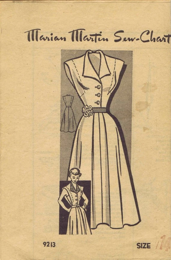 Marian Martin 9213 B | Vintage Sewing Patterns | Fandom
