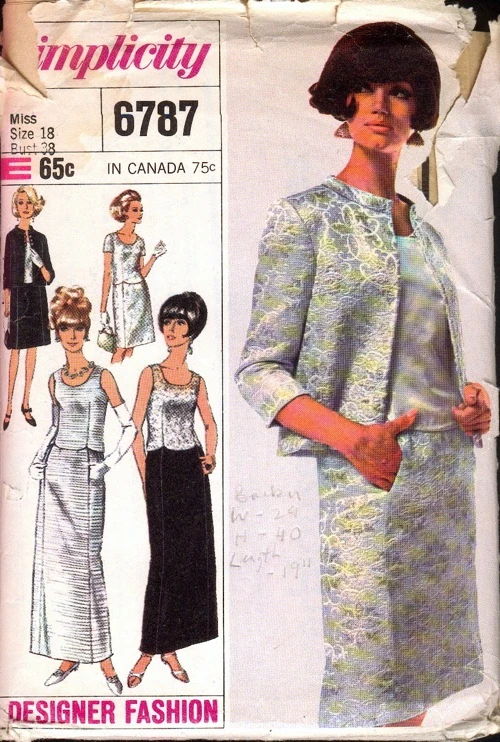 Simplicity 6787 A | Vintage Sewing Patterns | Fandom