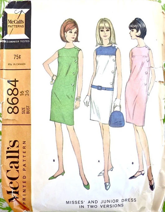 McCall's 8684 A | Vintage Sewing Patterns | Fandom