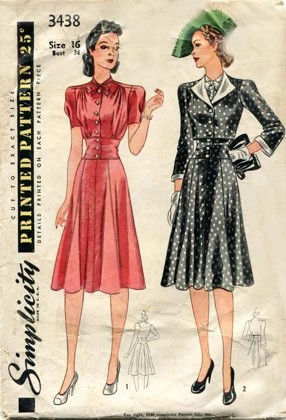 Simplicity 3438 B | Vintage Sewing Patterns | Fandom