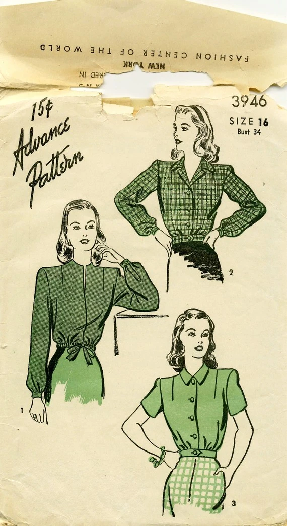 Advance 3946 | Vintage Sewing Patterns | Fandom