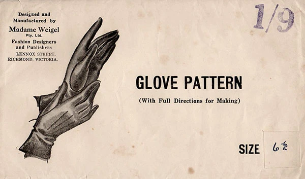 Weigel's Glove Pattern | Vintage Sewing Patterns | Fandom