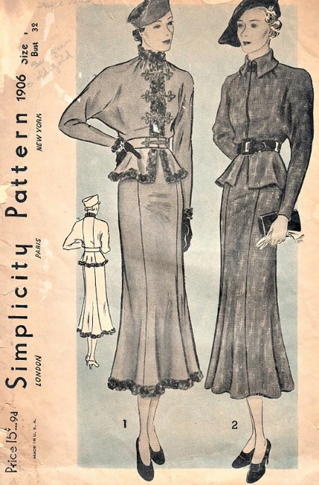Simplicity 1906 B | Vintage Sewing Patterns | Fandom
