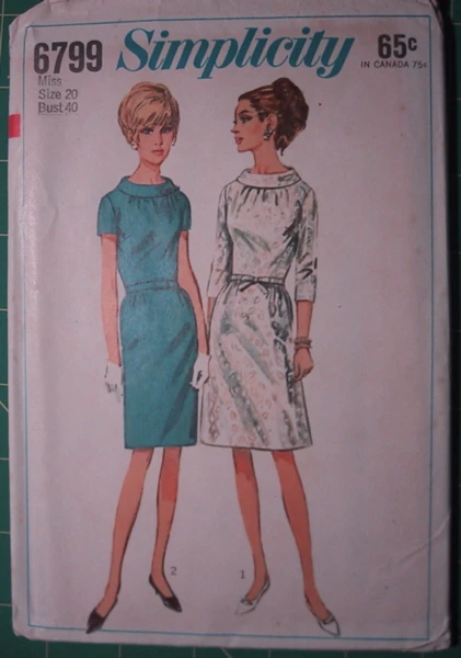 Simplicity 6799 | Vintage Sewing Patterns | Fandom