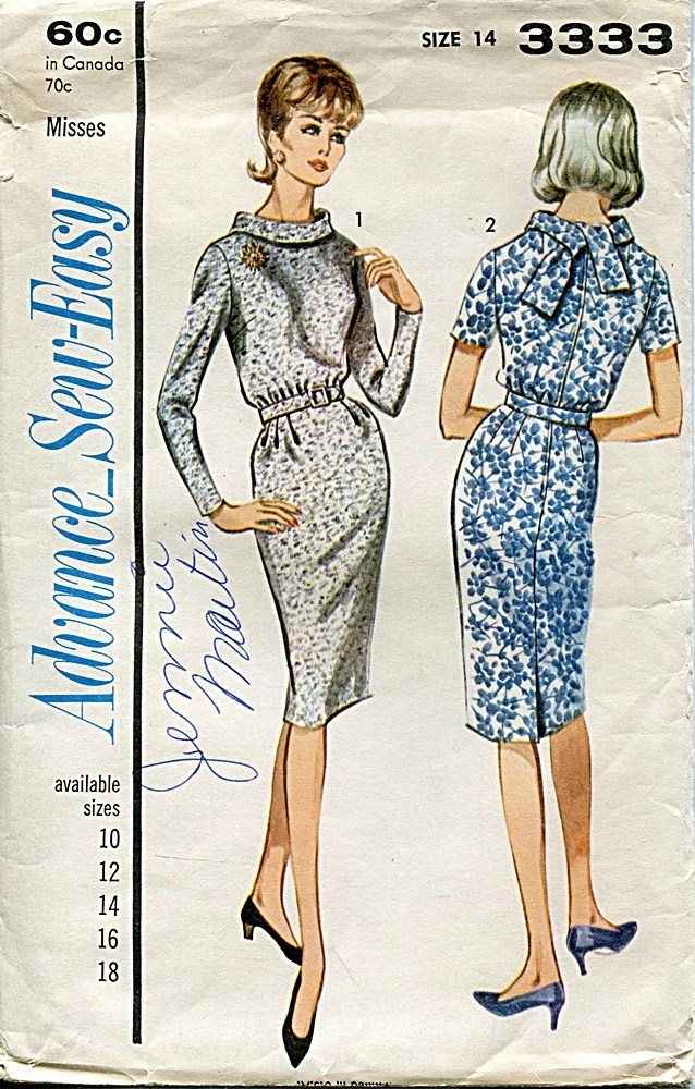 Advance 3333 | Vintage Sewing Patterns | Fandom