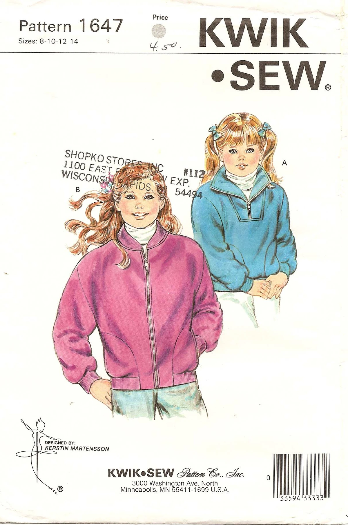 Kwik Sew 1647 | Vintage Sewing Patterns | Fandom