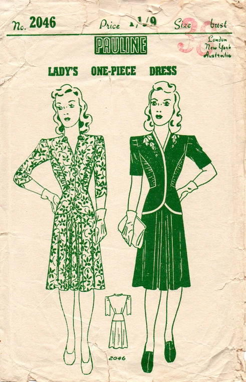 Pauline 2046 | Vintage Sewing Patterns | Fandom