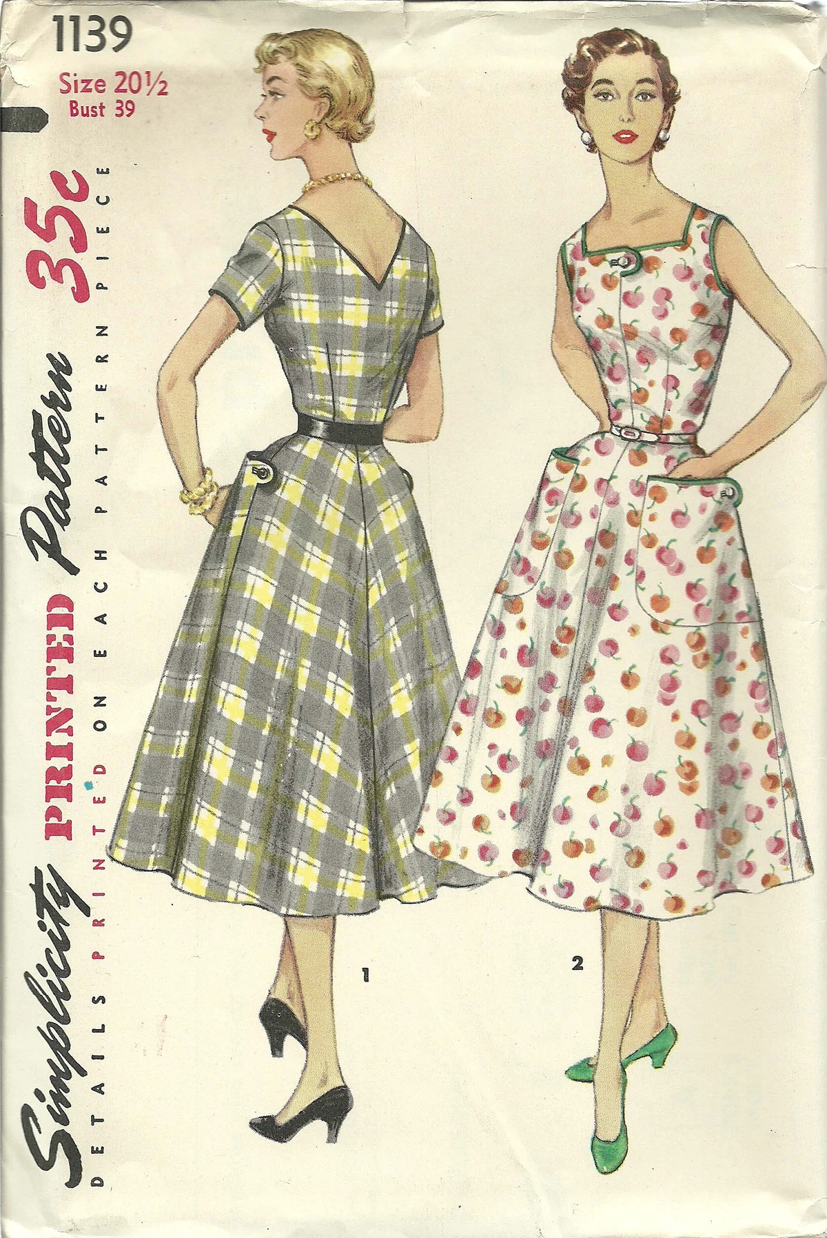 Simplicity 1139 | Vintage Sewing Patterns | Fandom