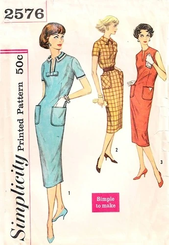Simplicity 2576 A | Vintage Sewing Patterns | Fandom