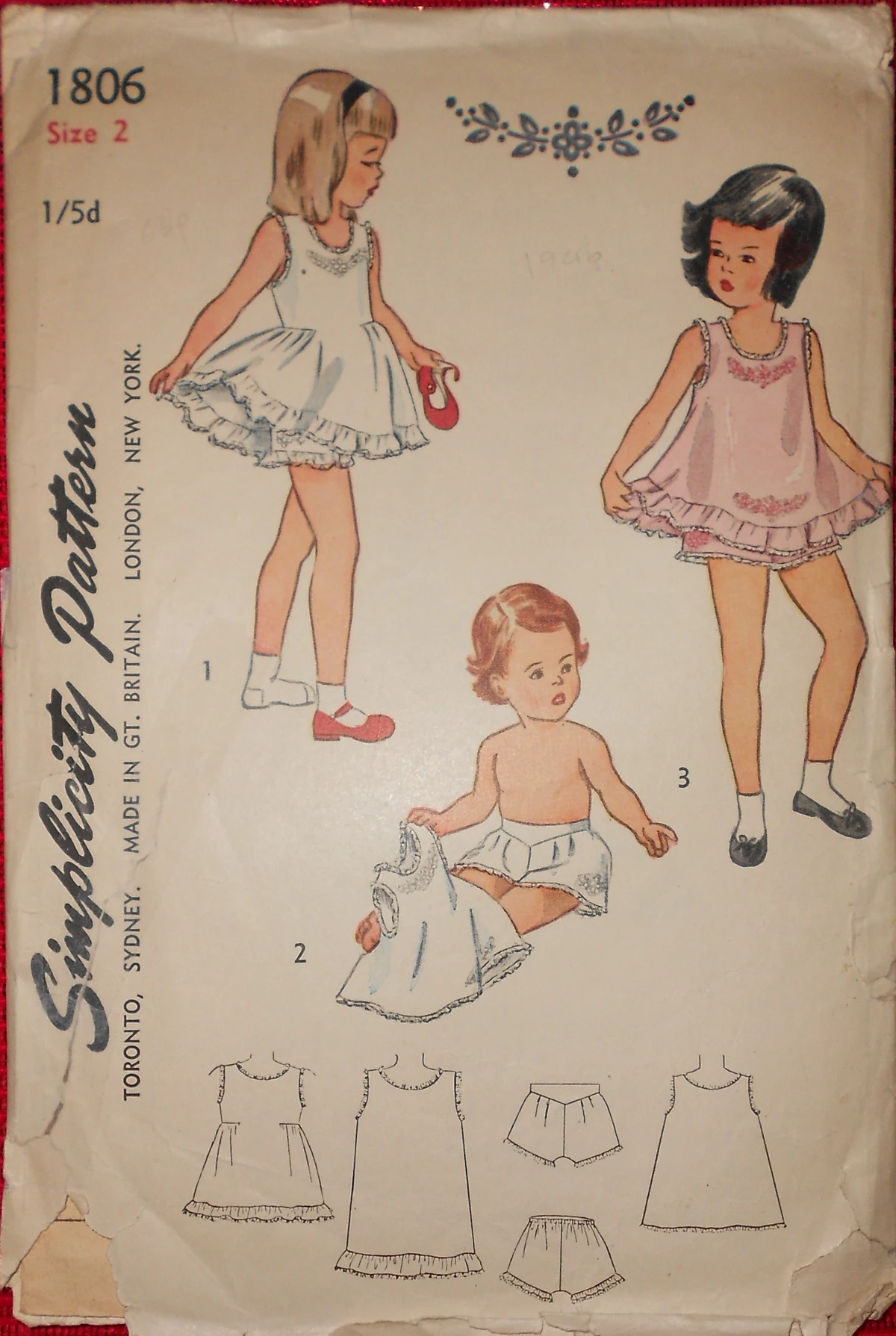 Simplicity 1806 A | Vintage Sewing Patterns | Fandom