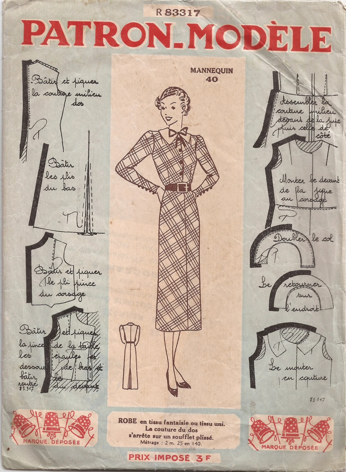 Patron-Modèle R83317 | Vintage Sewing Patterns | Fandom