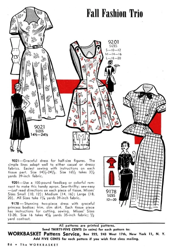 Workbasket 9178 A | Vintage Sewing Patterns | Fandom
