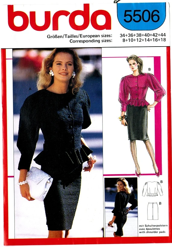 Burda 5506 | Vintage Sewing Patterns | Fandom