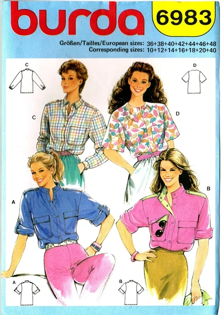 Burda 6983 | Vintage Sewing Patterns | Fandom