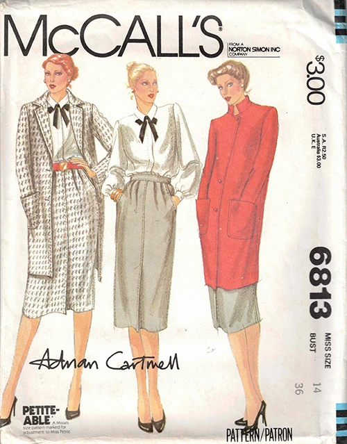 McCall's 6813 A | Vintage Sewing Patterns | Fandom