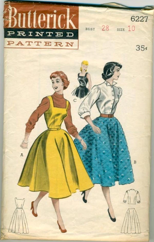 Butterick 6227 A | Vintage Sewing Patterns | Fandom