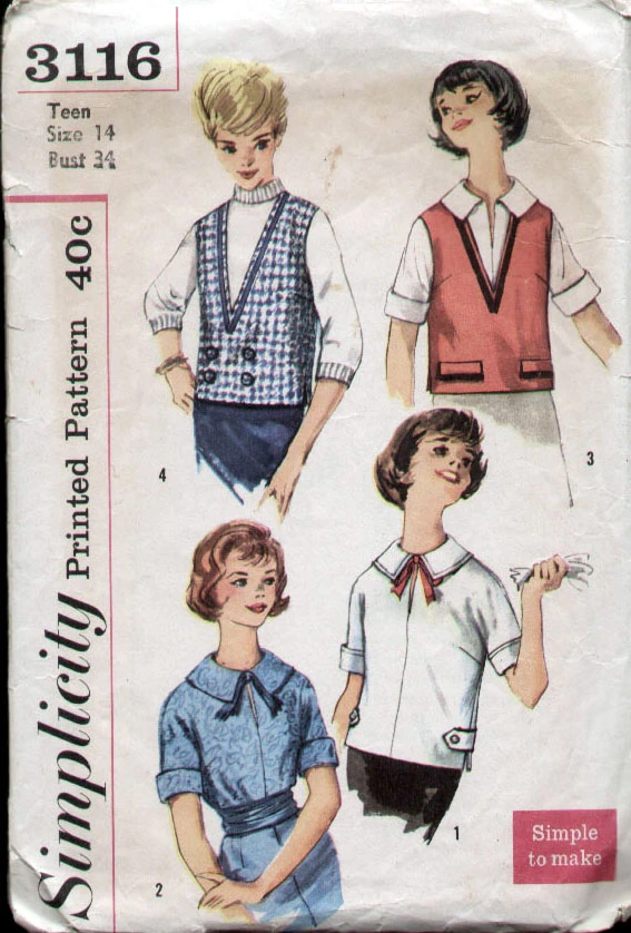 Simplicity 3116 | Vintage Sewing Patterns | Fandom