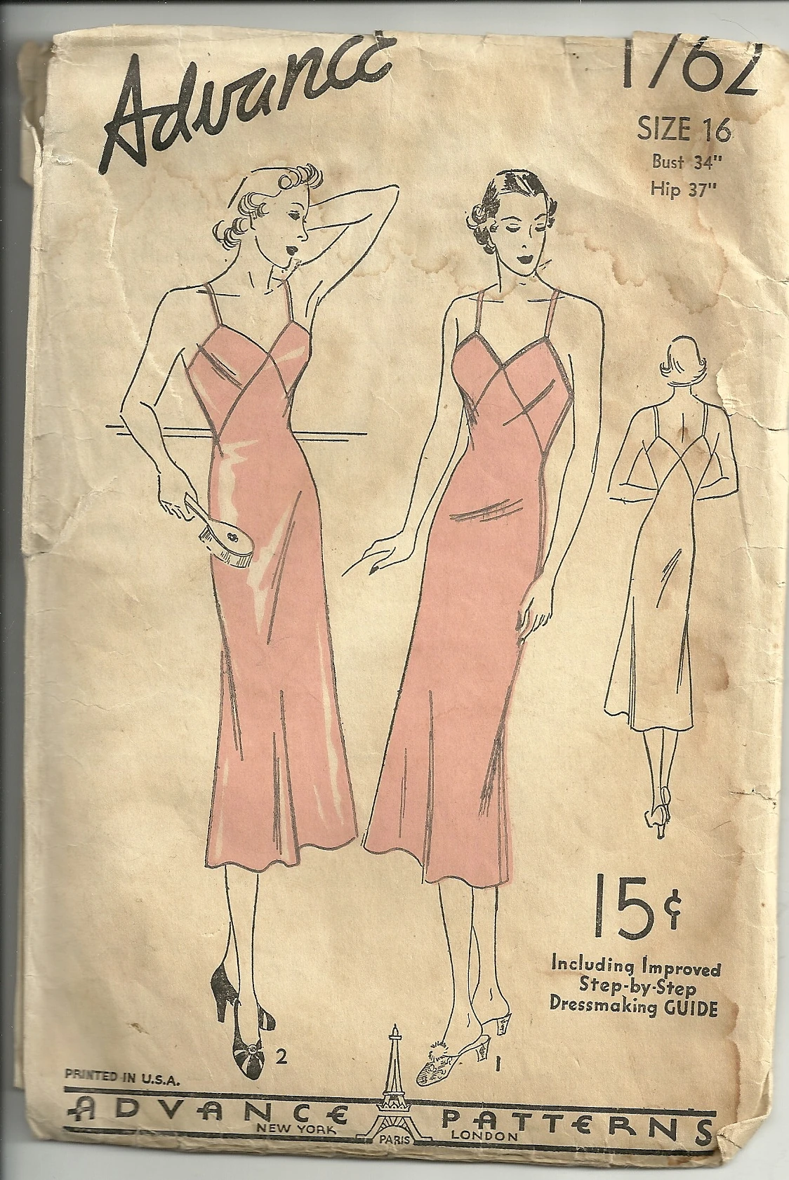 Advance 1762 | Vintage Sewing Patterns | Fandom