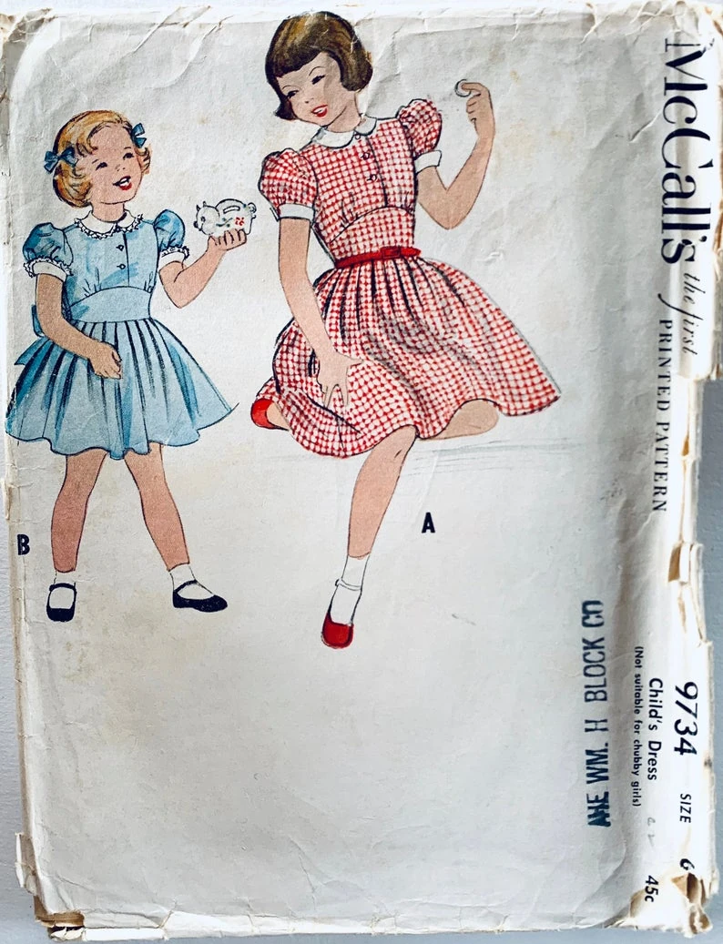 McCall's 9734 A | Vintage Sewing Patterns | Fandom