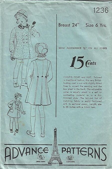 Advance 1236 | Vintage Sewing Patterns | Fandom