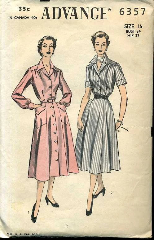 Advance 6357 | Vintage Sewing Patterns | Fandom