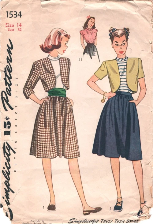 Simplicity 1534 | Vintage Sewing Patterns | Fandom