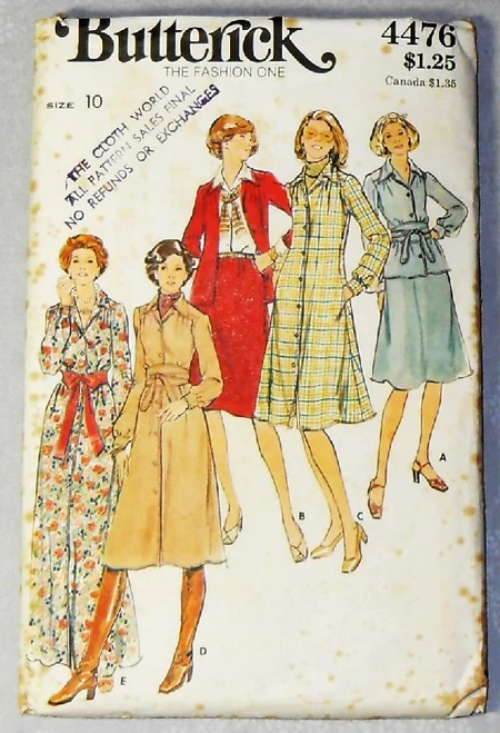 Butterick 4476 A | Vintage Sewing Patterns | Fandom