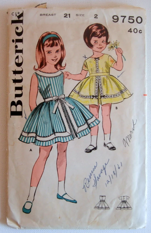 Butterick 9750 | Vintage Sewing Patterns | Fandom