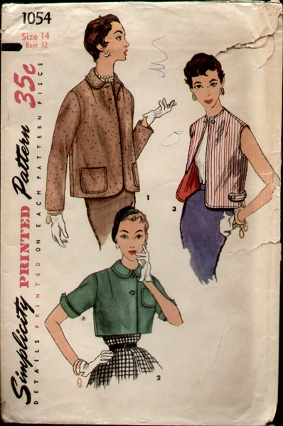 Simplicity 1054 A | Vintage Sewing Patterns | Fandom