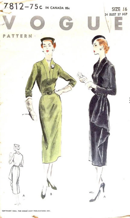 Vogue 7812 A | Vintage Sewing Patterns | Fandom