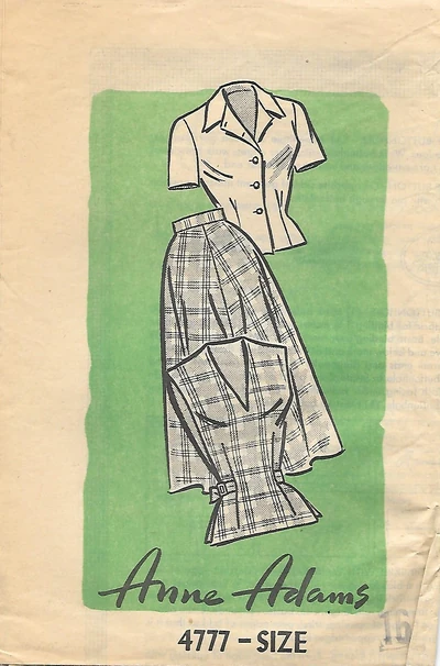 Anne Adams 4777 | Vintage Sewing Patterns | Fandom