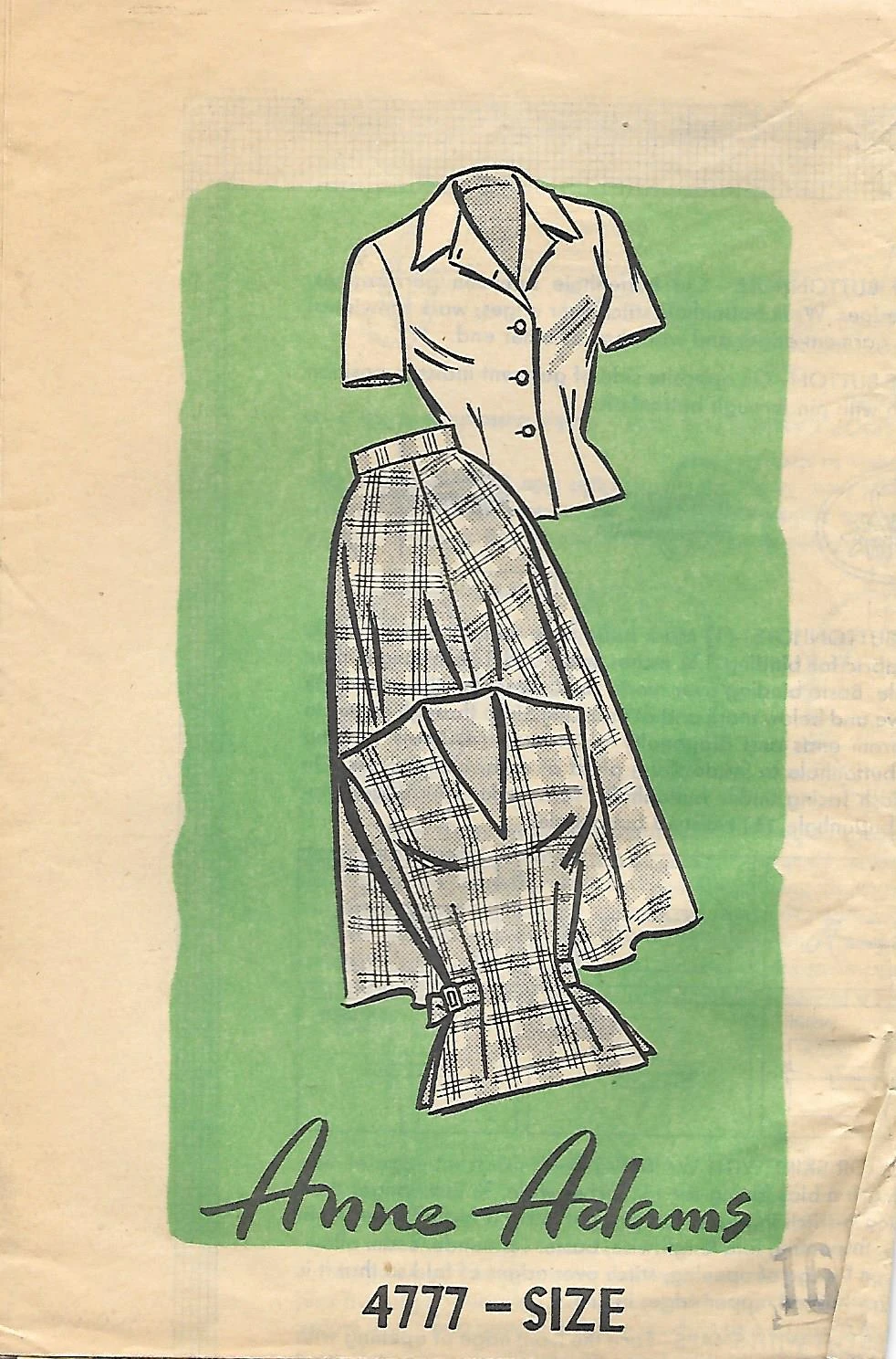 Anne Adams 4777 | Vintage Sewing Patterns | Fandom