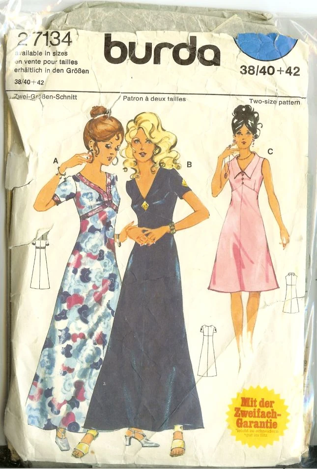 Burda 27134 | Vintage Sewing Patterns | Fandom