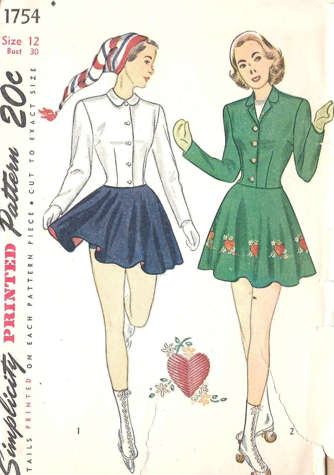 Simplicity 1754 A | Vintage Sewing Patterns | Fandom