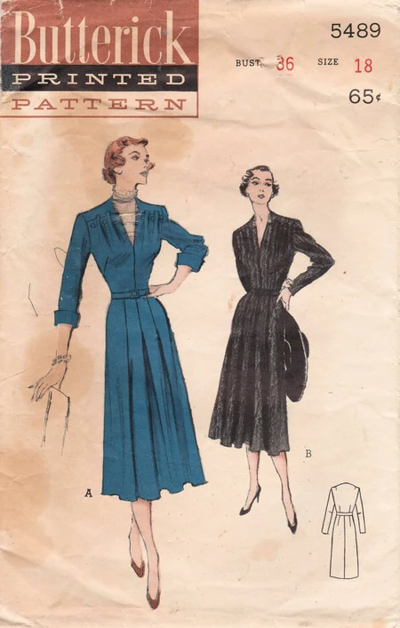 Butterick 5489 B | Vintage Sewing Patterns | Fandom