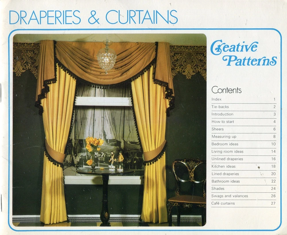 Creative Patterns Draperies & Curtains | Vintage Sewing Patterns | Fandom