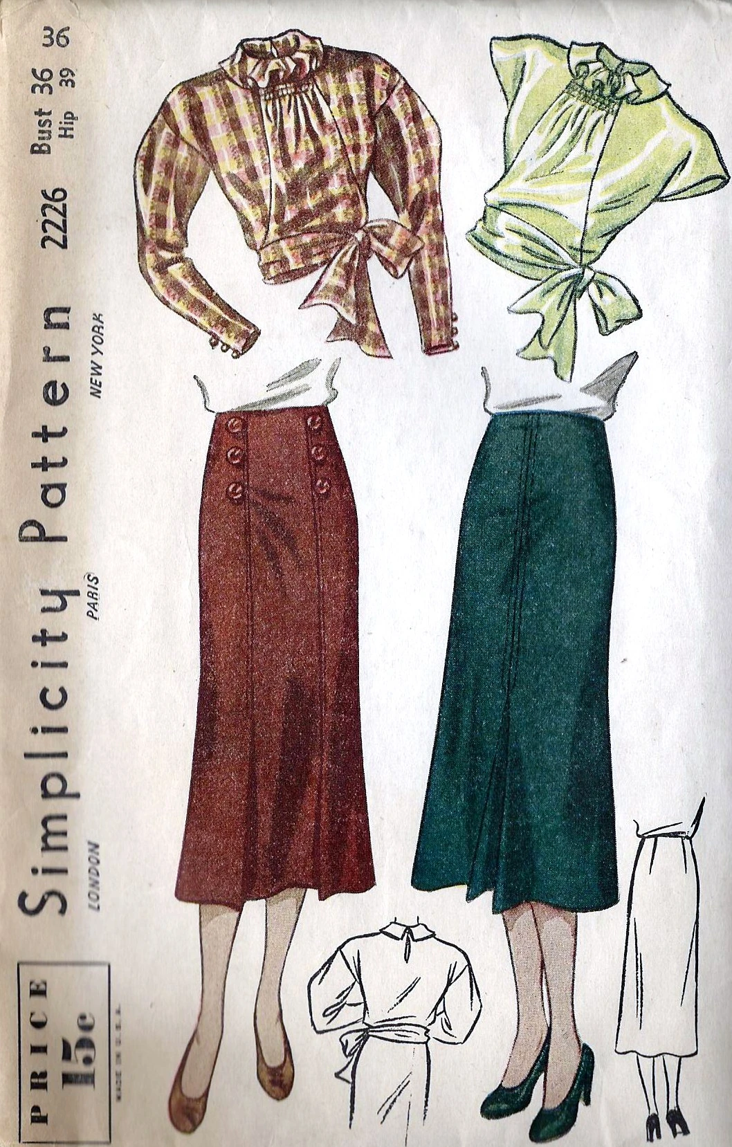Simplicity 2226 A | Vintage Sewing Patterns | Fandom